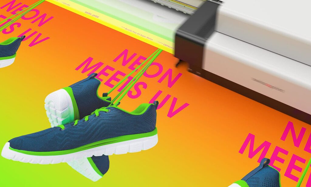 Neon meets UV: Yellow, Pink, Green and Orange - ME Printer